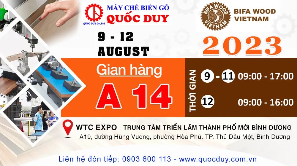 THƯ MỜI THAM QUAN TRIỂN LÃM BIFA WOOD 2023 | QUỐC DUY